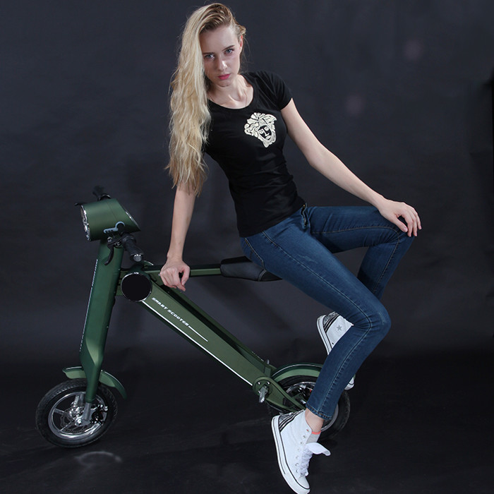 Aluminum Alloy Frame Foldable Electric Scooter , 12 Inch Folding ...
